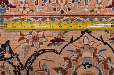 Persian Nain Blue Rectangle 10x14 ft Wool Carpet 105891 | SKU 105891