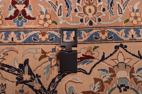 Persian Nain Blue Rectangle 10x14 ft Wool Carpet 105891 | SKU 105891