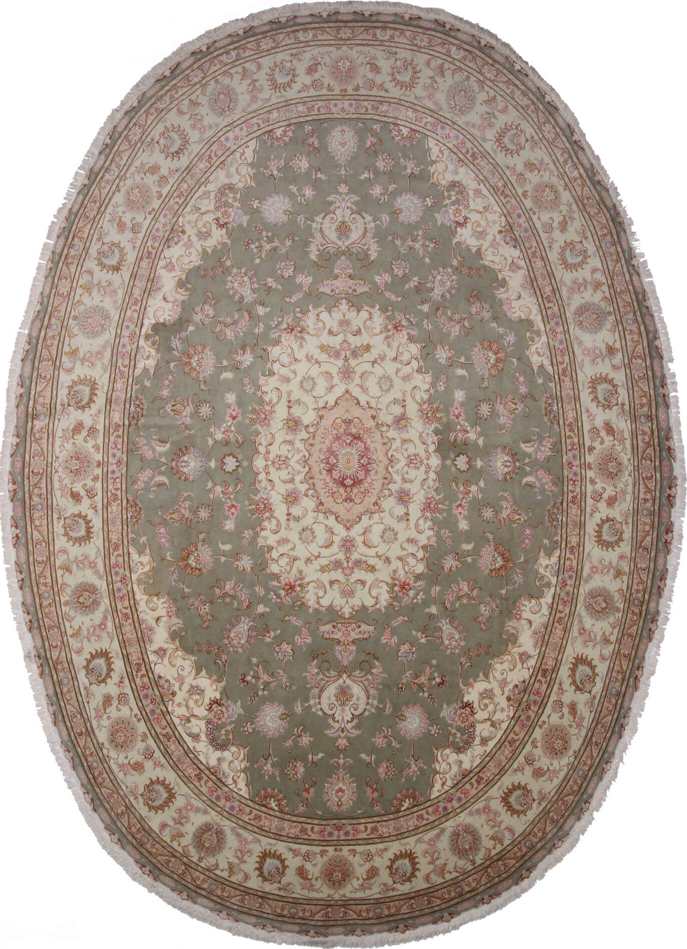 oval border rug