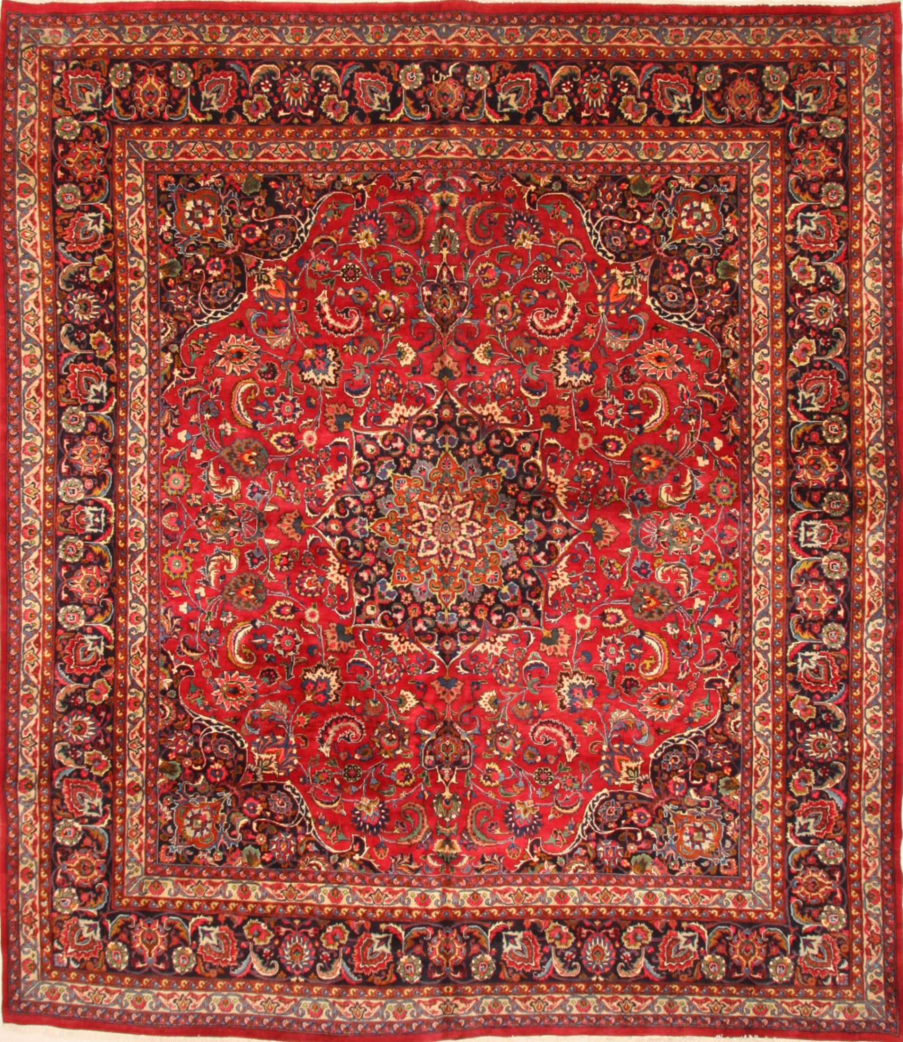 square pattern rug