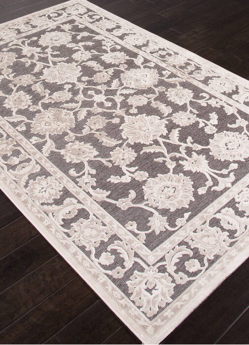 Jaipur Living Fables Grey Rectangle 2x3 ft rayon Carpet 64745 | SKU 64745